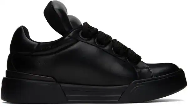 Dolce & Gabbana Black Mega Skate Sneakers In 80999 Nero - 67